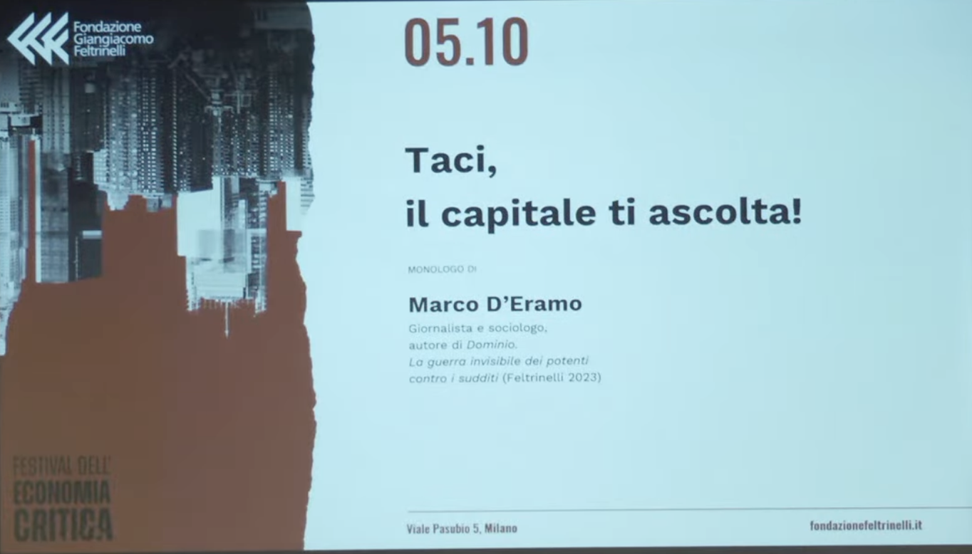 Taci, il capitale ti ascolta ! | ROARS